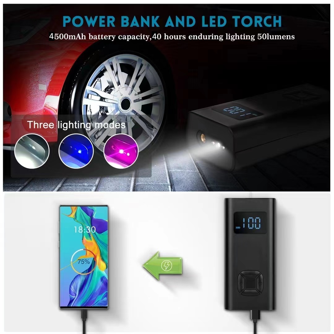 DVT Portable Air Pump 4,5Ah Ηλεκτρική τρόμπα - Techolic