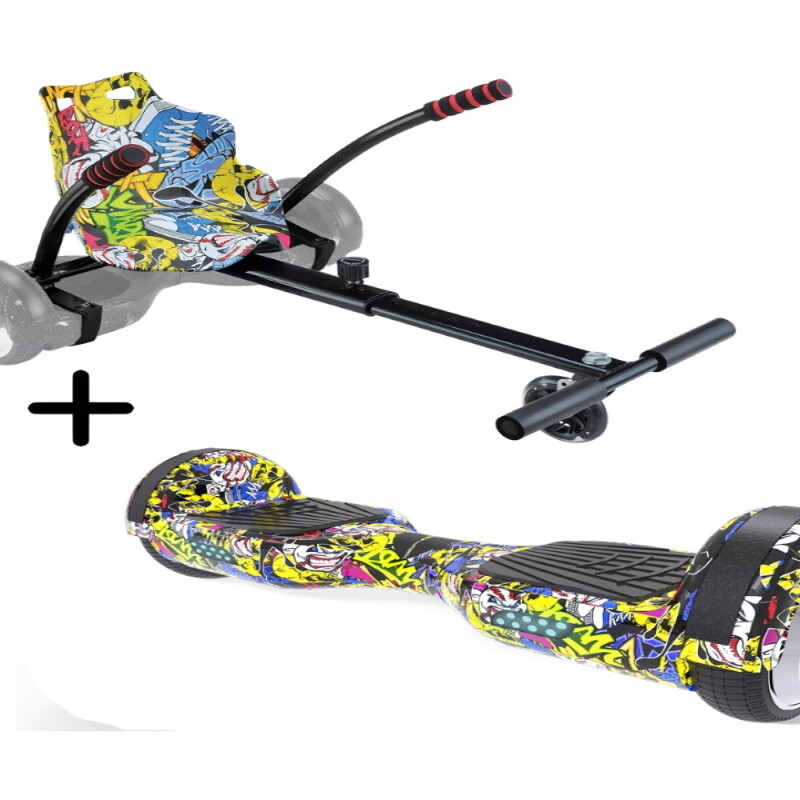 URBANGLIDE BUNDLE HOVERBOARD 65LITE ΚΑΙ KART PILOT MULTICOLOR - Techolic
